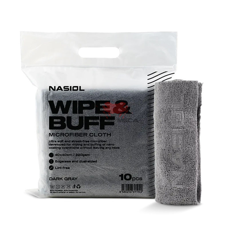 Nasiol Wipe & Polish | microfibre 40x40cm – Spécial céramique